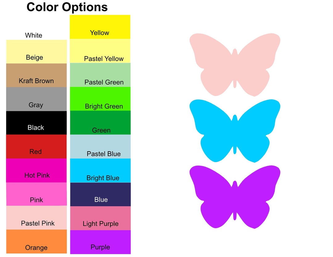 25 Pieces - Butterfly Paper Die Cut Shape Cut Outs for Bulletin Boards ...