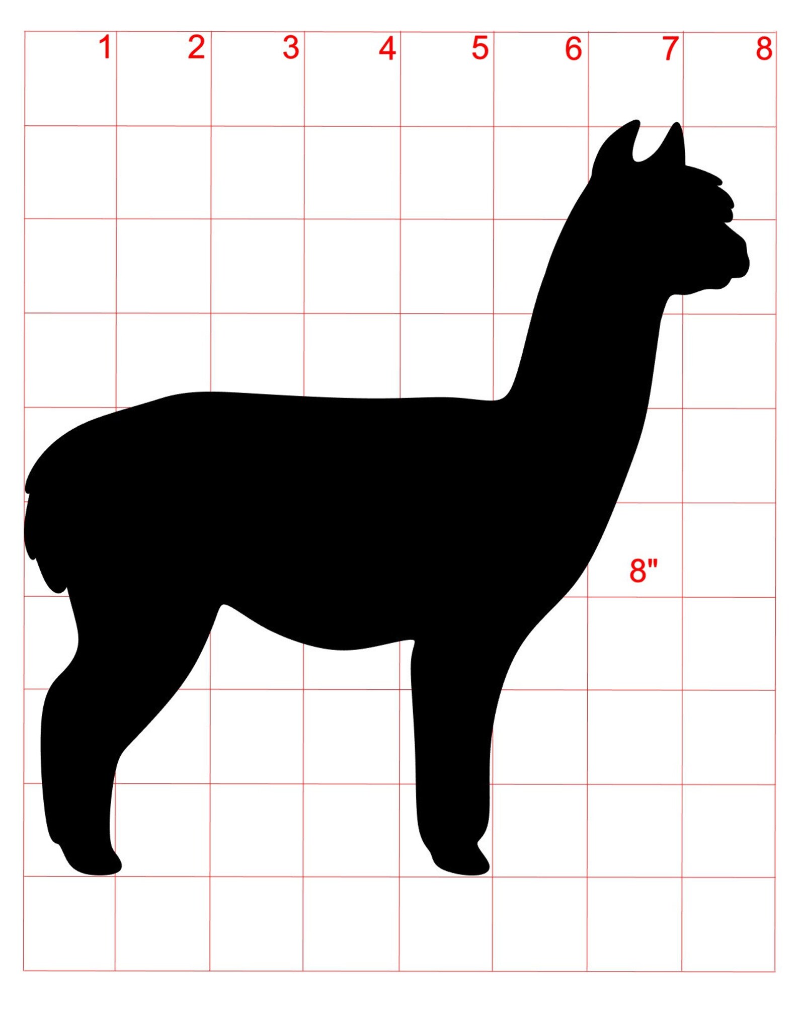 25 Pieces Alpaca Llama Paper Die Cut Shape Cut Outs for - Etsy