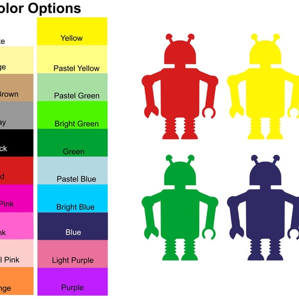 Robot Cut Outs - Etsy