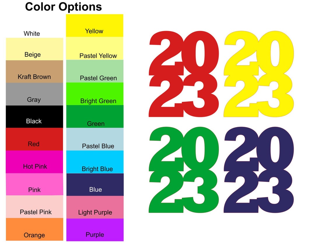 25 Pieces - 2023 Paper Die Cut Shape Cut Outs for Bulletin Boards ...