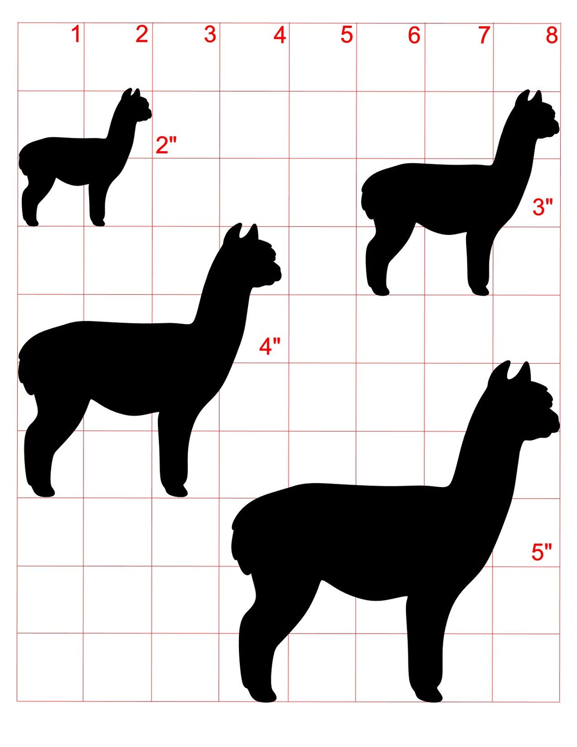 25 Pieces Alpaca Llama Paper Die Cut Shape Cut Outs for - Etsy