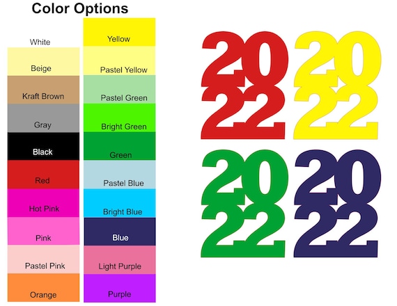 Paper 25 Class of 2022 Die Cut Letters Class of 2022 Cut Out Letters ...