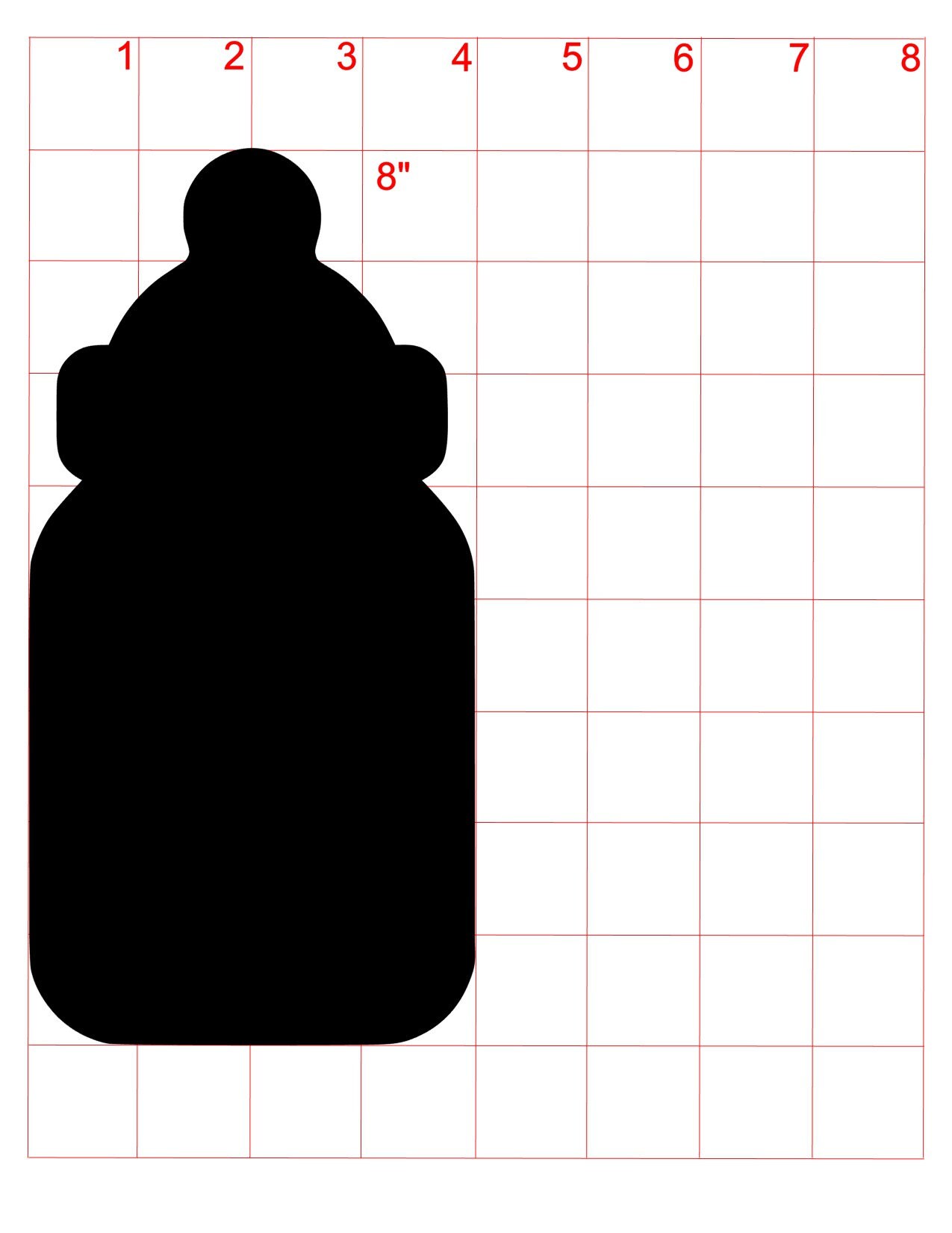 25 Pieces Baby Bottle Paper Die Cut Shapes Baby Bottle - Etsy