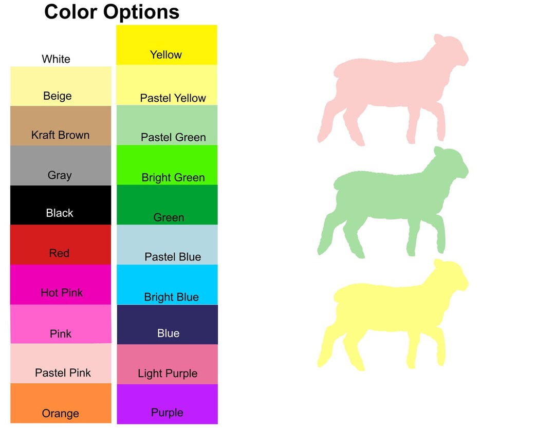 25 Pieces - Lamb Paper Die Cut Shape Cut Outs for Bulletin Boards ...