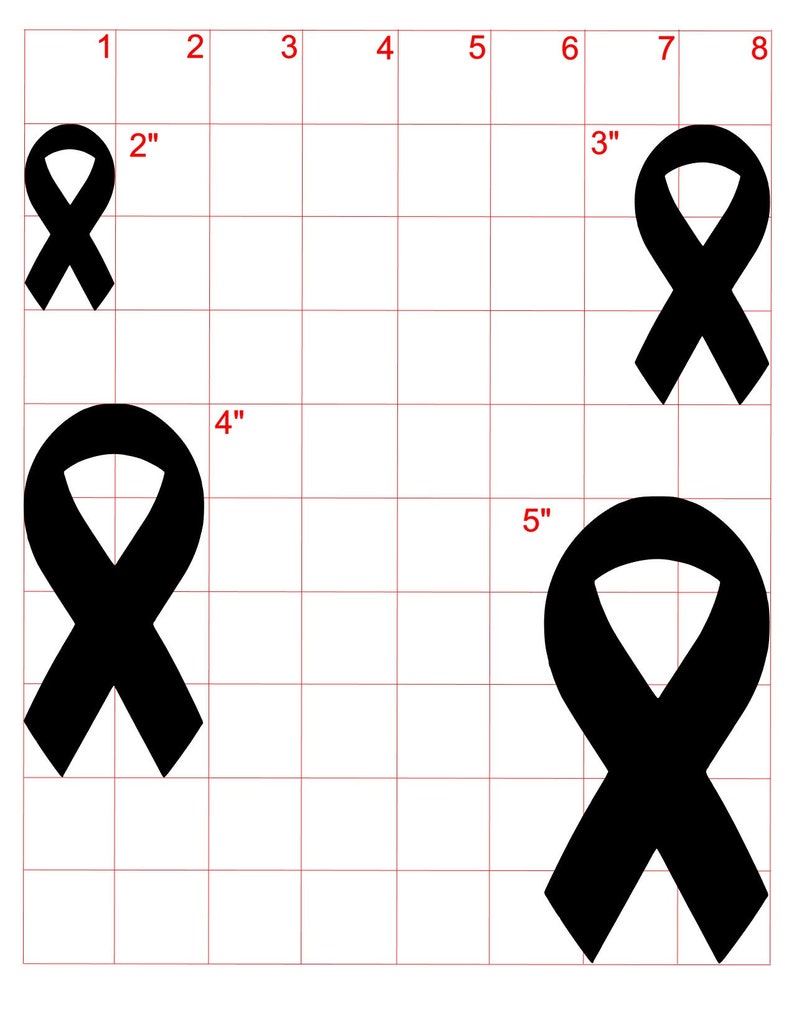 25 Pieces Cancer Awareness Ribbon Paper Die Cut Shape Cut - Etsy