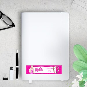 Pink School Label, Editable Labels, School Stickers Template ...