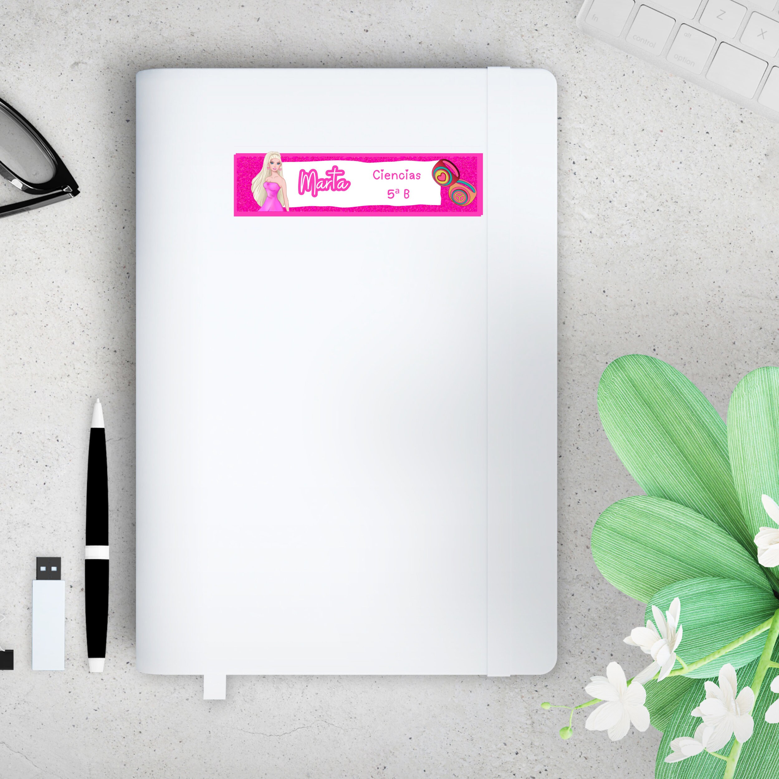 Pink School Label, Editable Labels, School Stickers Template ...