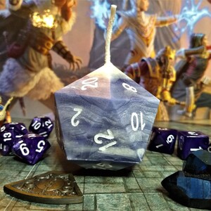 Blink: Spell Series Natural D20 Candle - Etsy