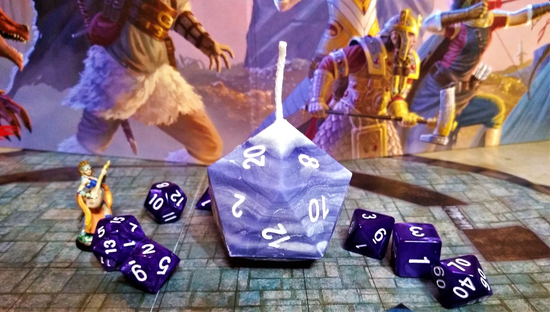 Blink: Spell Series Natural D20 Candle - Etsy