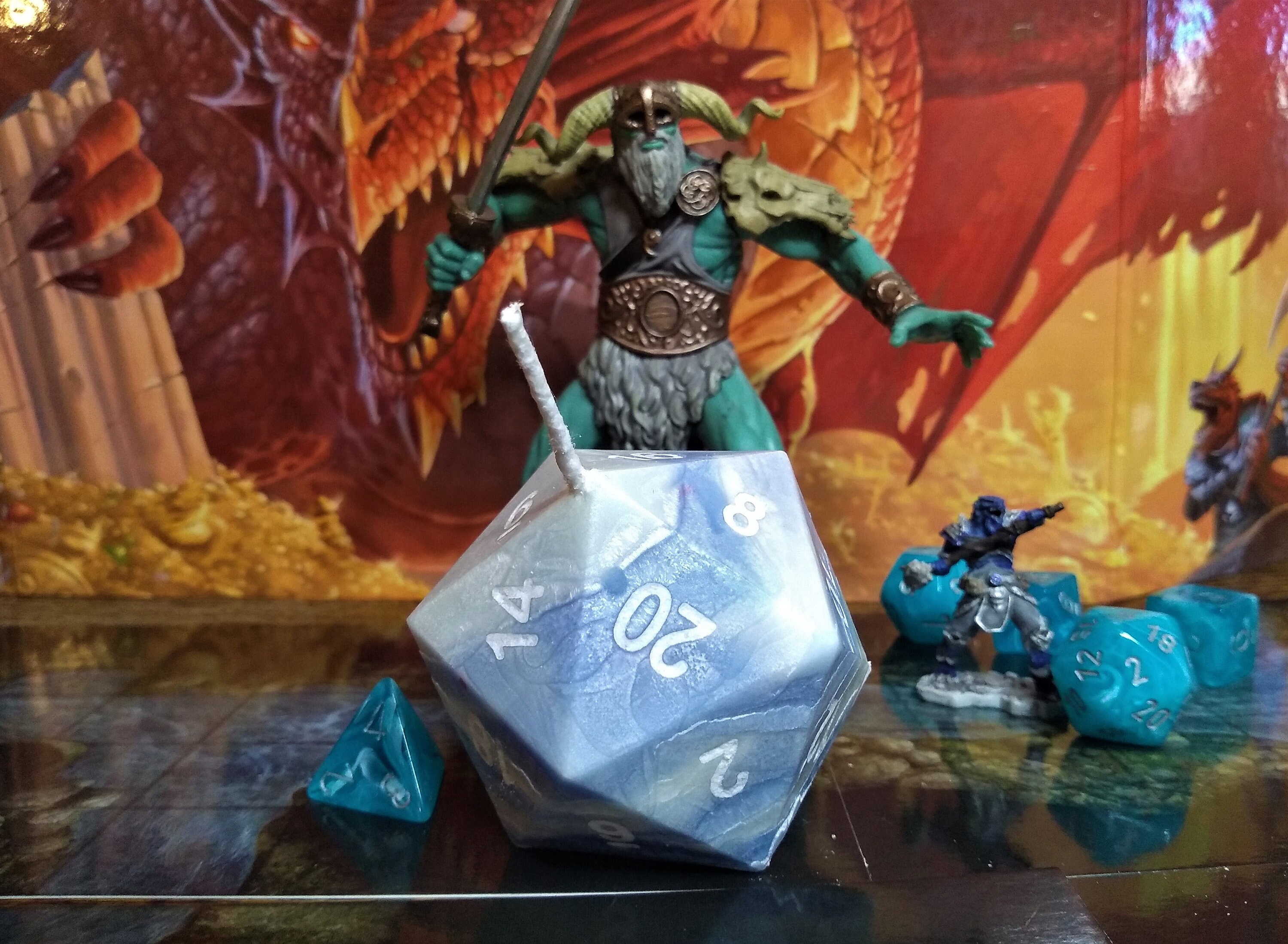 Ice Storm: Spell Series Natural D20 Candle - Etsy Denmark