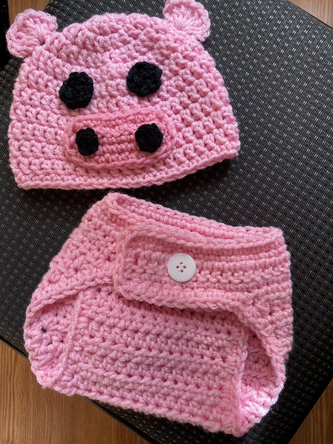 Pig Diaper Cover and Hat Set - Etsy
