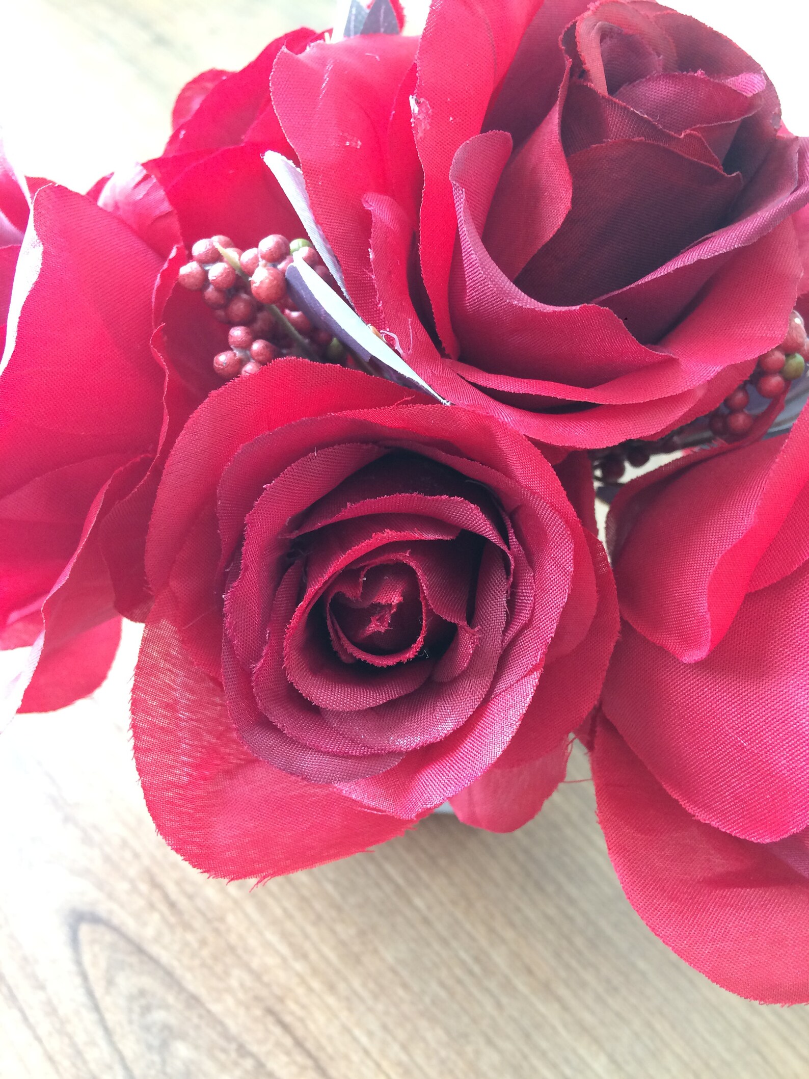 Mini Rose Flower Arrangement Artificial Centerpiece Silk - Etsy