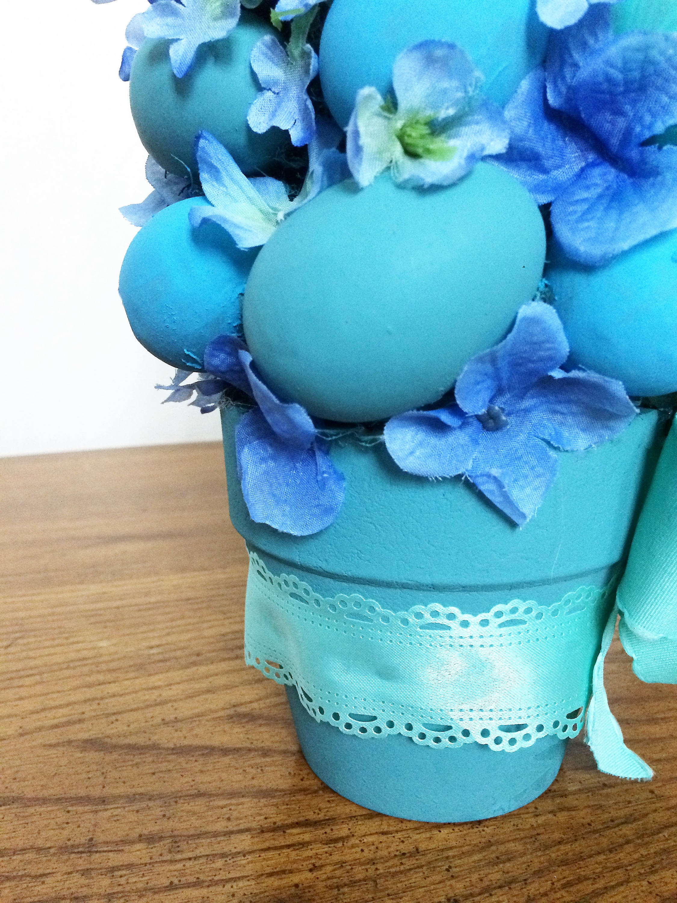 Blue Hydrangea Flower Arrangement Spring Silk Flower | Etsy