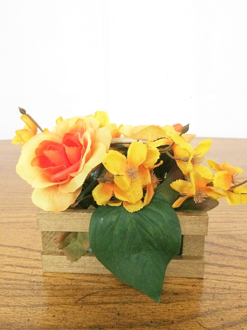 Small Flower Centerpiece Fall Flower Arrangement Fall | Etsy