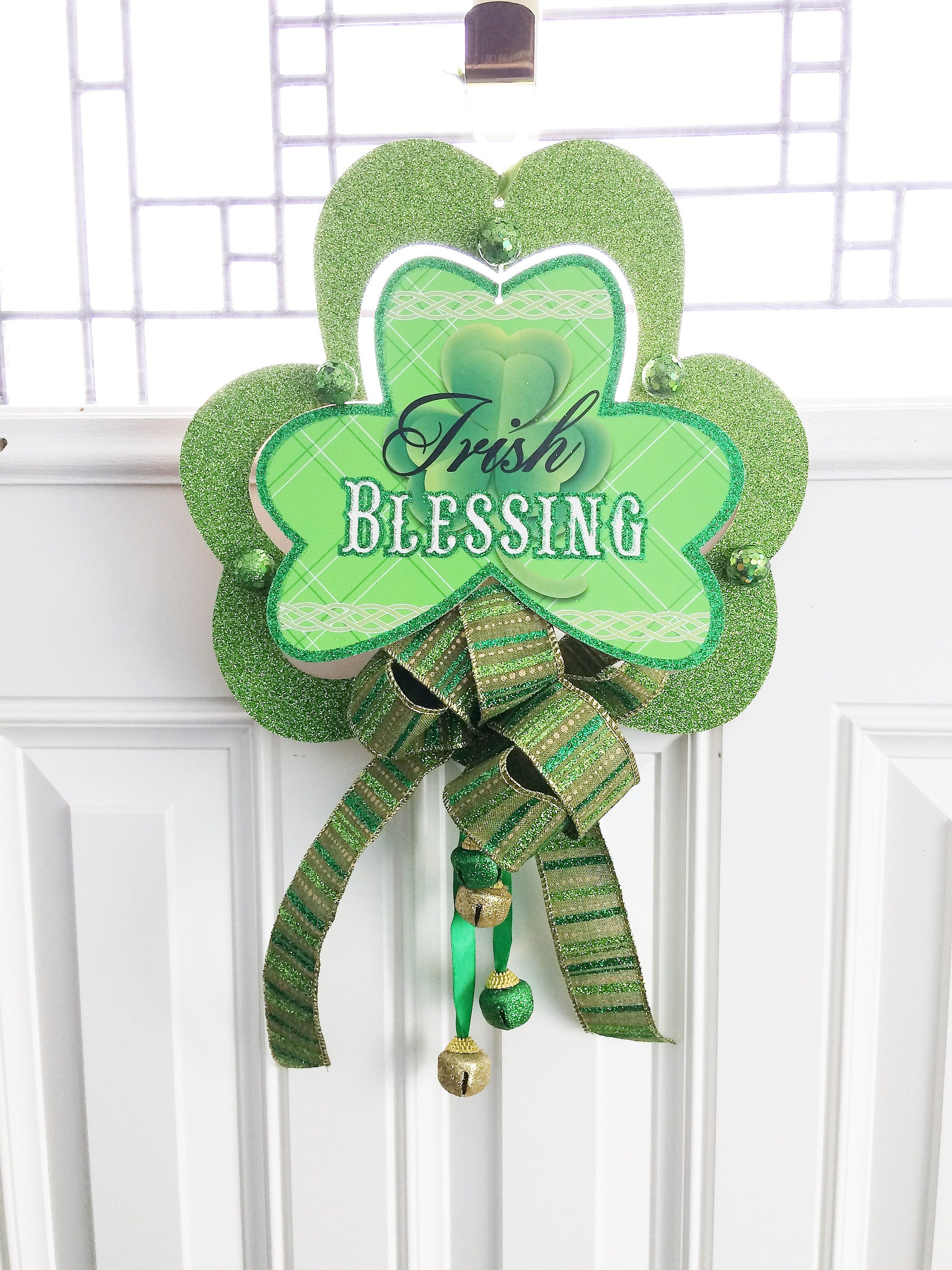 Front Door Hanger St Patricks Day Door Hanger Irish Door Hanger