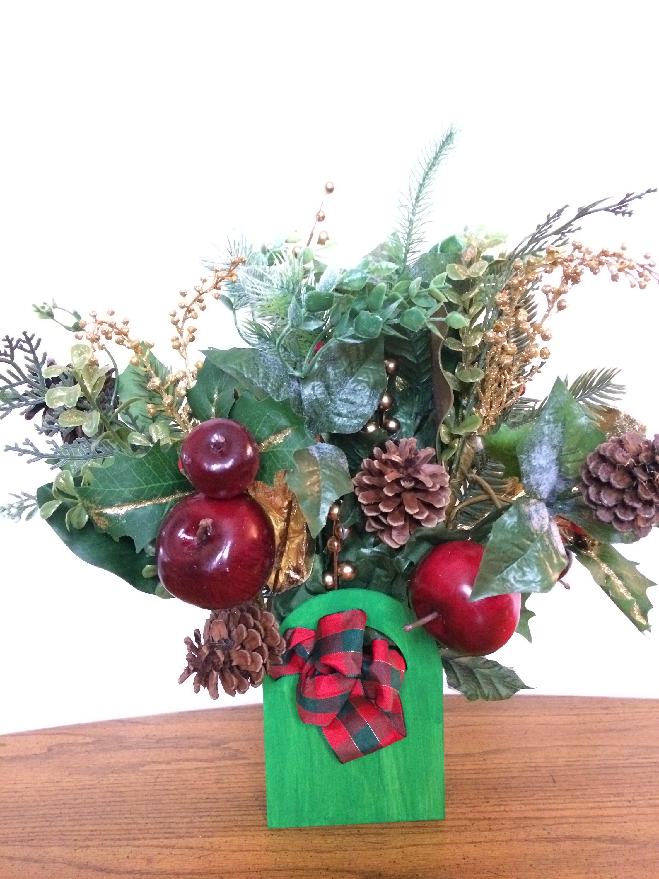 Small Flower Arrangement Small Christmas Flower Arrangement | Etsy