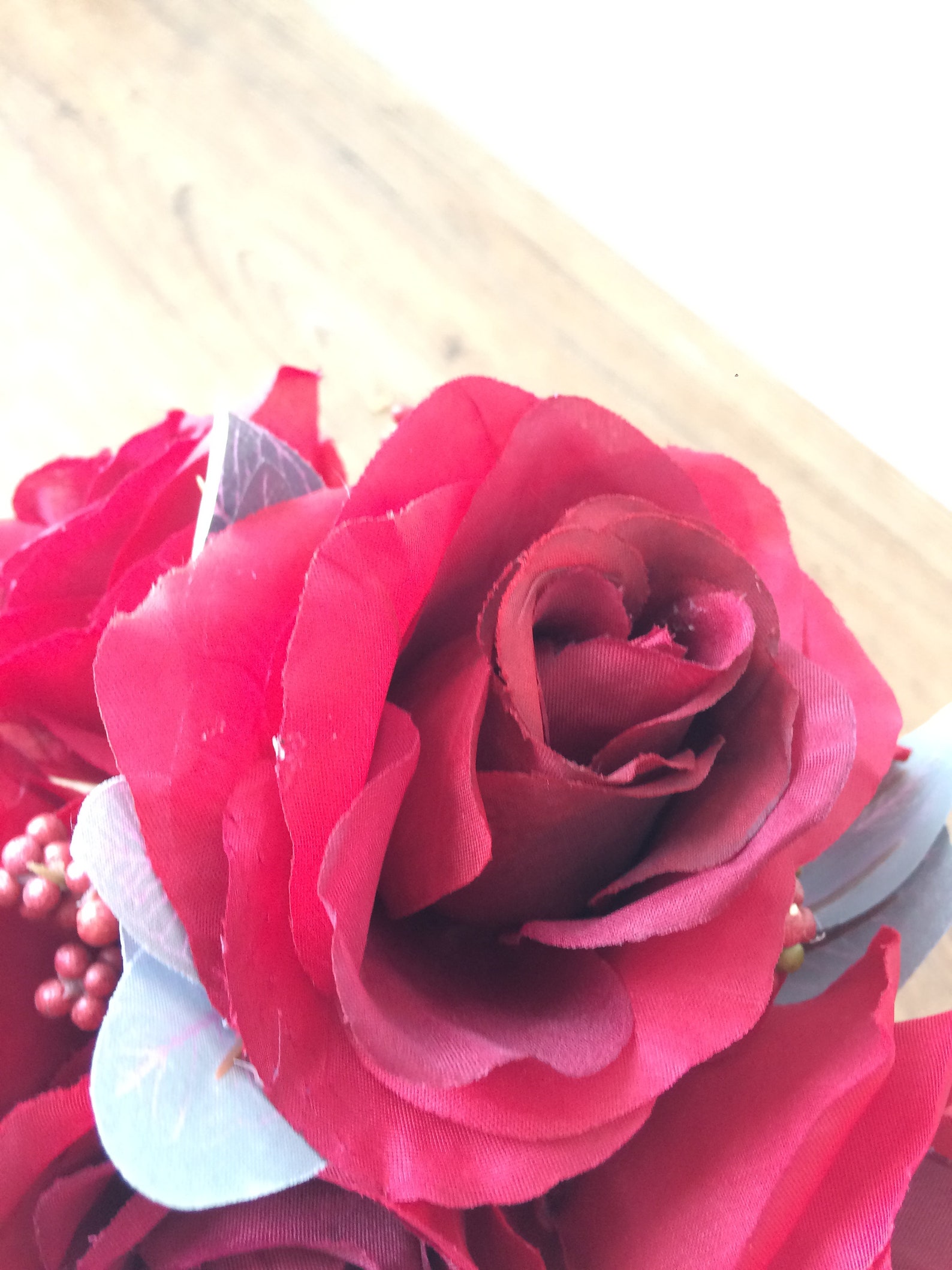 Mini Rose Flower Arrangement Artificial Centerpiece Silk - Etsy