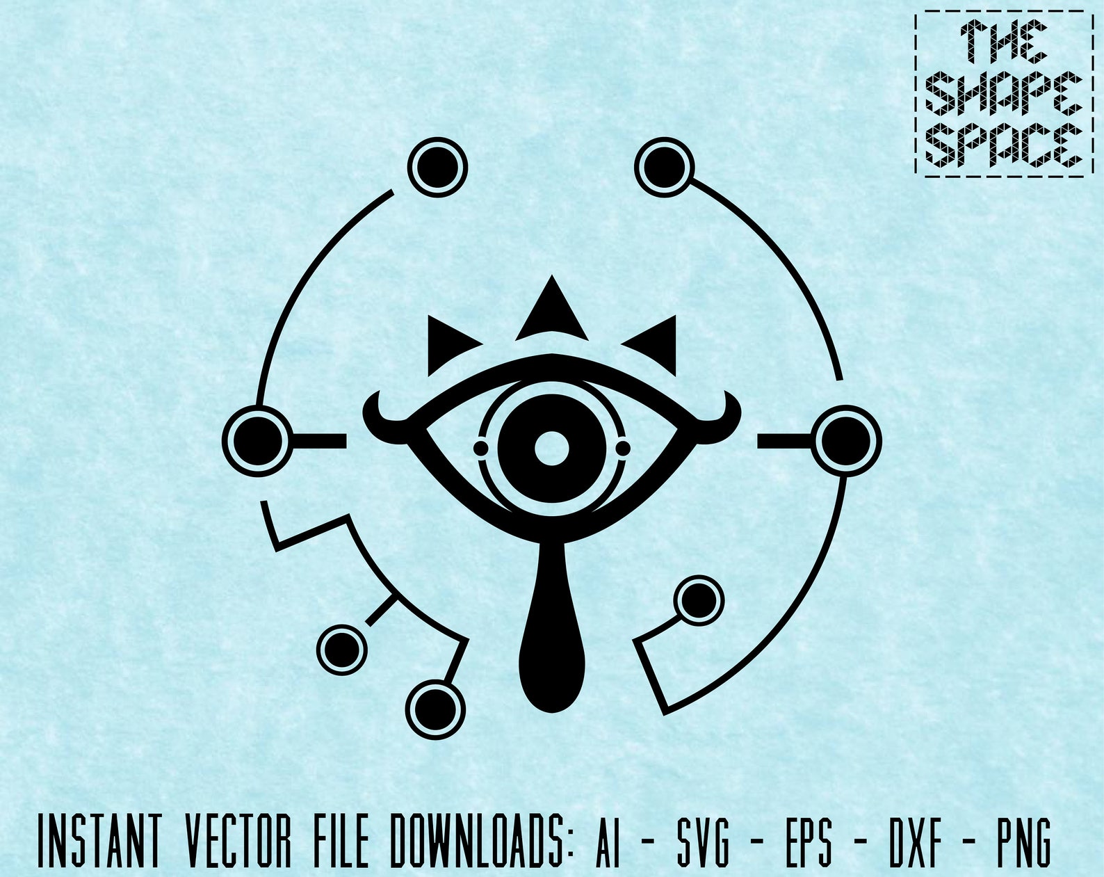 Zelda Sheikah Slate Logo Instant Vector Download Ai svg | Etsy