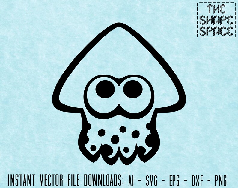 Splatoon 2 Squid Logo Instant Vector Download Ai svg EPS | Etsy