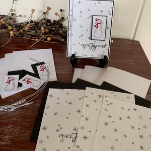 Stampin up Snowman Card Kit - Etsy