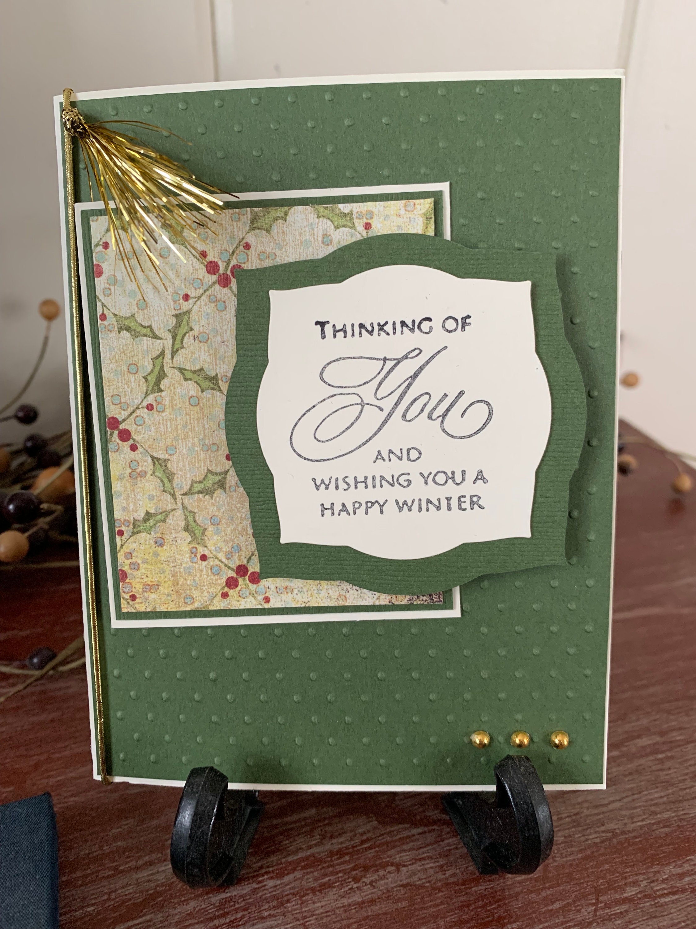 Wishing You a Happy Winter DIY Card Kit of 4 - Etsy