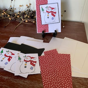 Stampin up Snowman Card Kit - Etsy