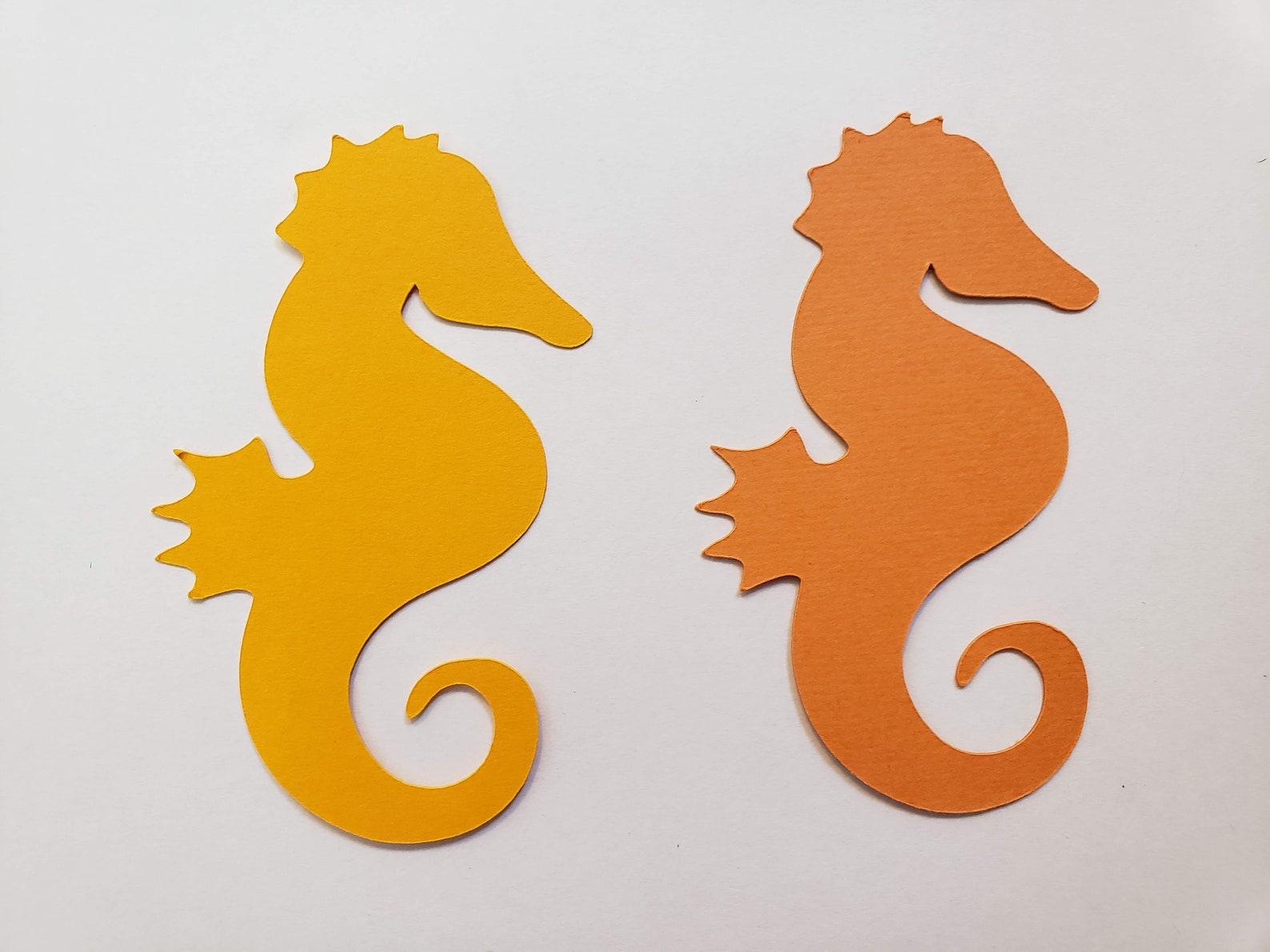 Seahorse Shape Card Stock Paper Cut Out | Etsy
