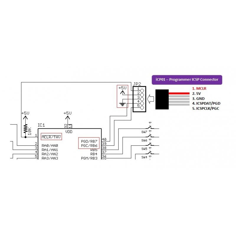 Ica01 - Usb Microchip PIC Programmer Set (with Adapter, ICSP & Pickit 2 ...