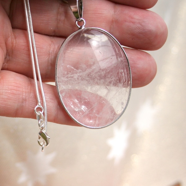 Rock Crystal Necklace - Etsy