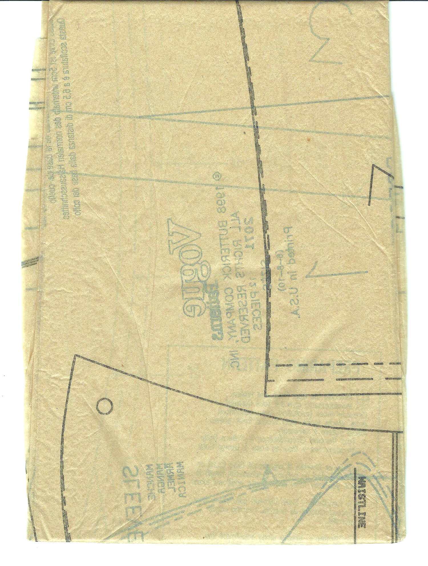 Lauren Sara Attitudes Original Vintage Vogue 2071 Pattern 1990s Factory ...