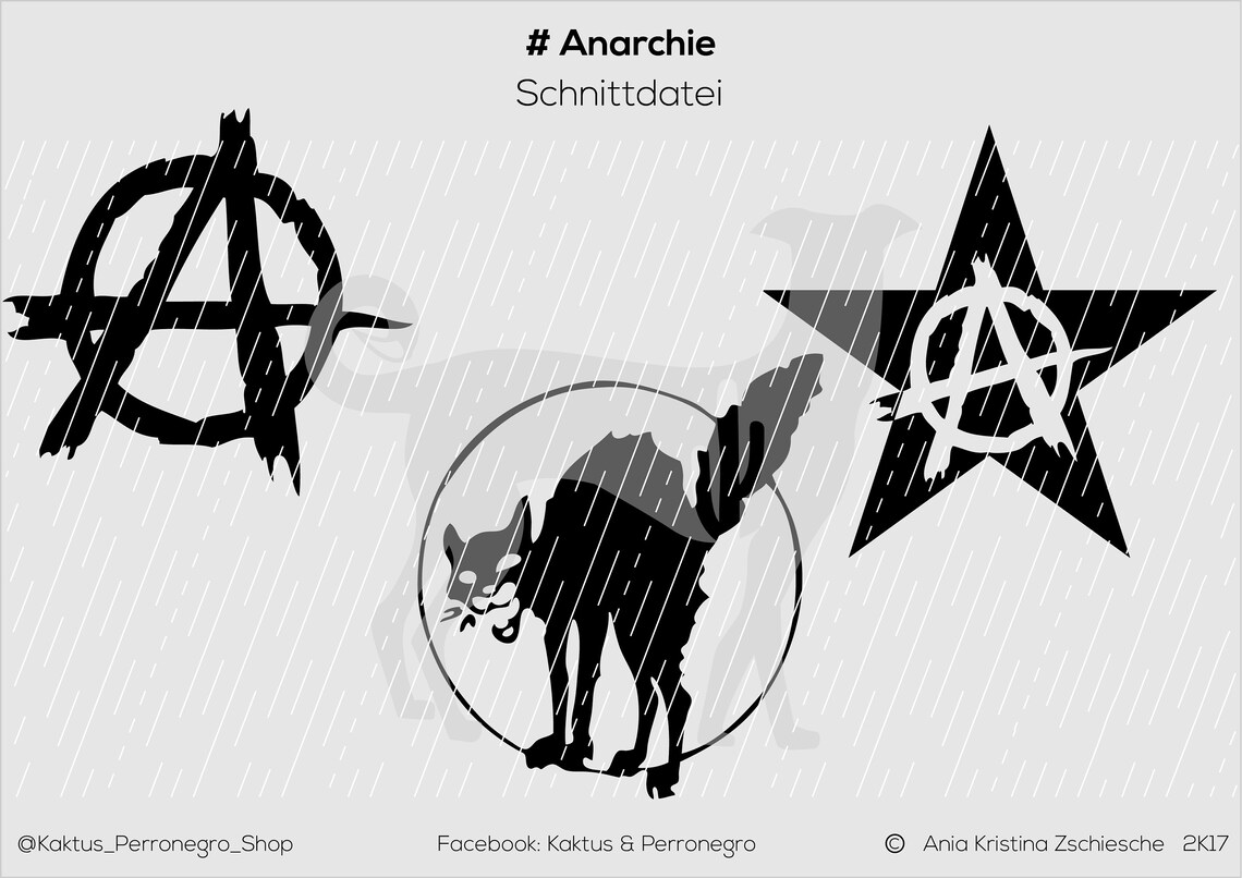 Plotter Cut File SVG DXF With Anarchy Punk Skin Oi for | Etsy