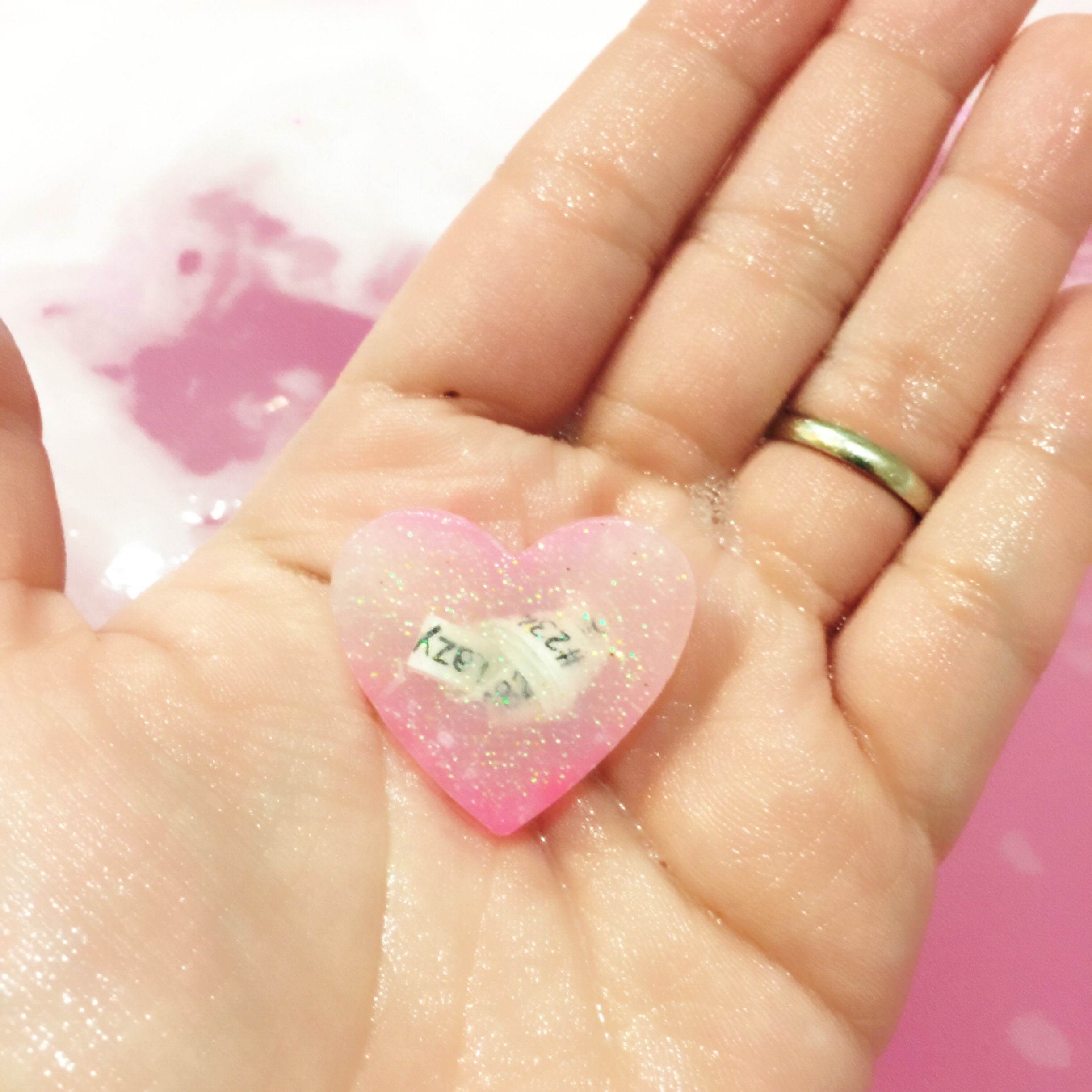 Pink or Blue Personalised Hidden Message and Name 5oz Heart - Etsy UK