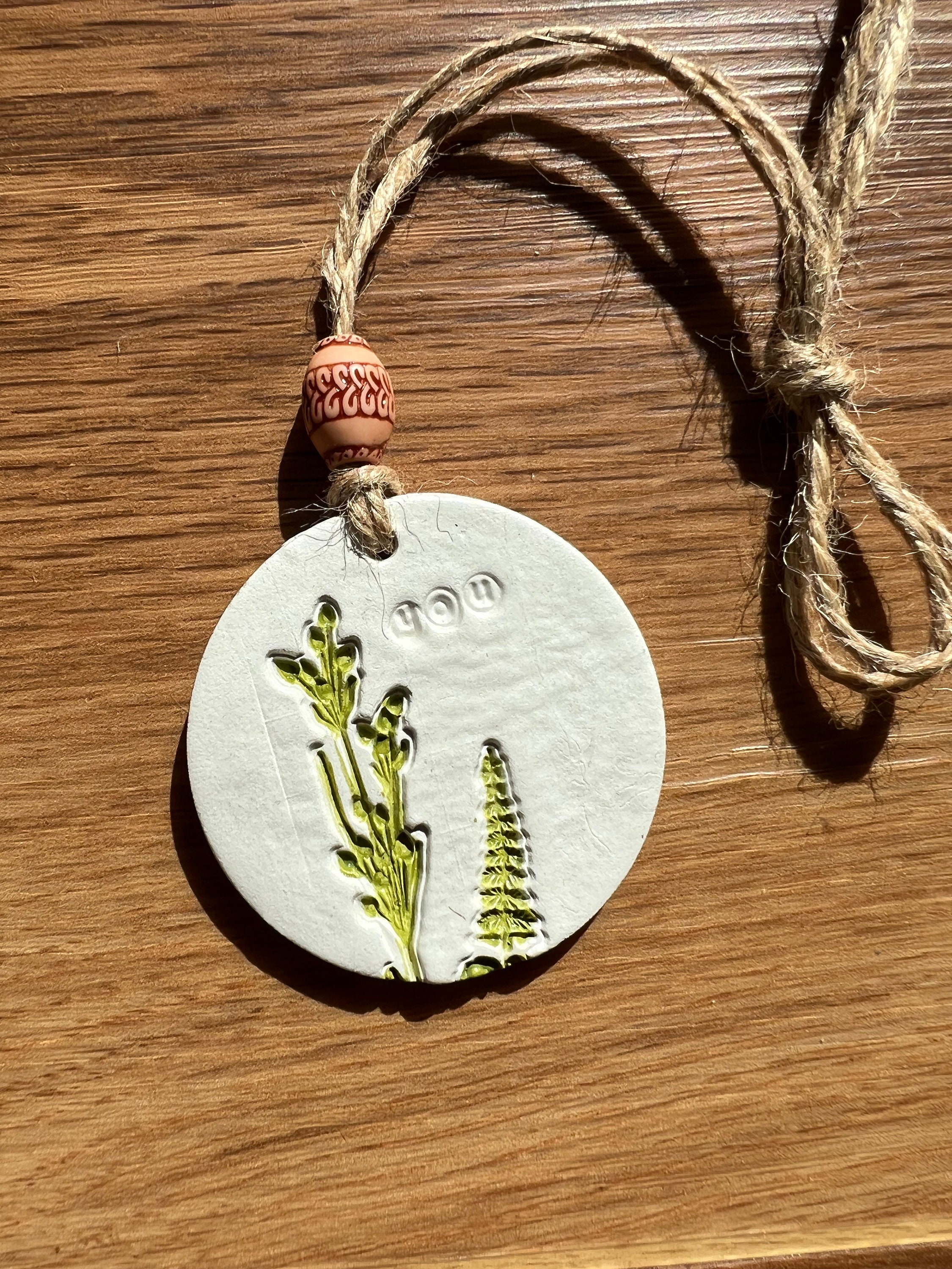 Set of 3, Handmade Clay Hanging Diffuser, Decoration, Air Freshener ...