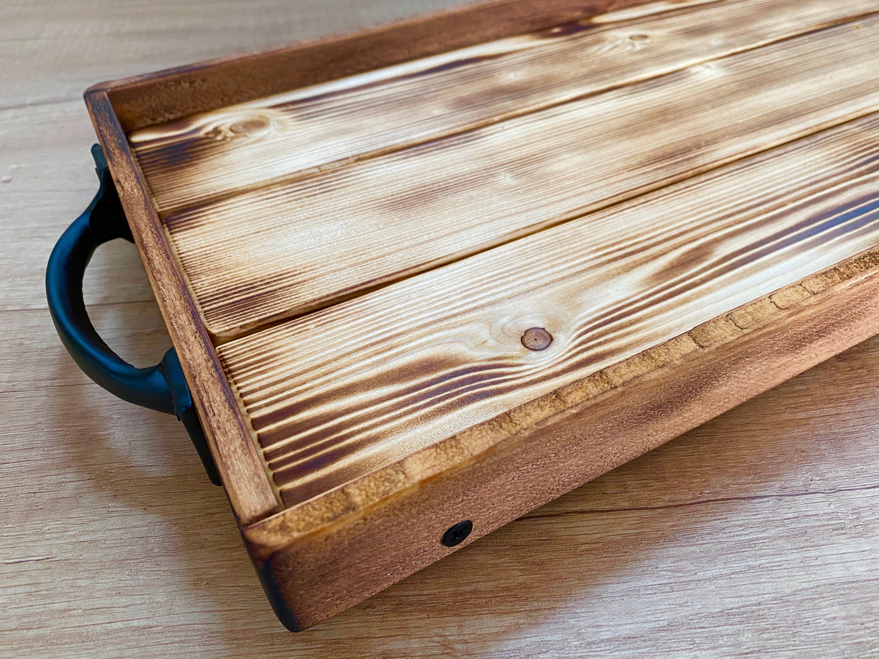 Rustic Reclaimed Wooden Tray, Garden Tray, Handcrafted Pallet Wood Tray ...