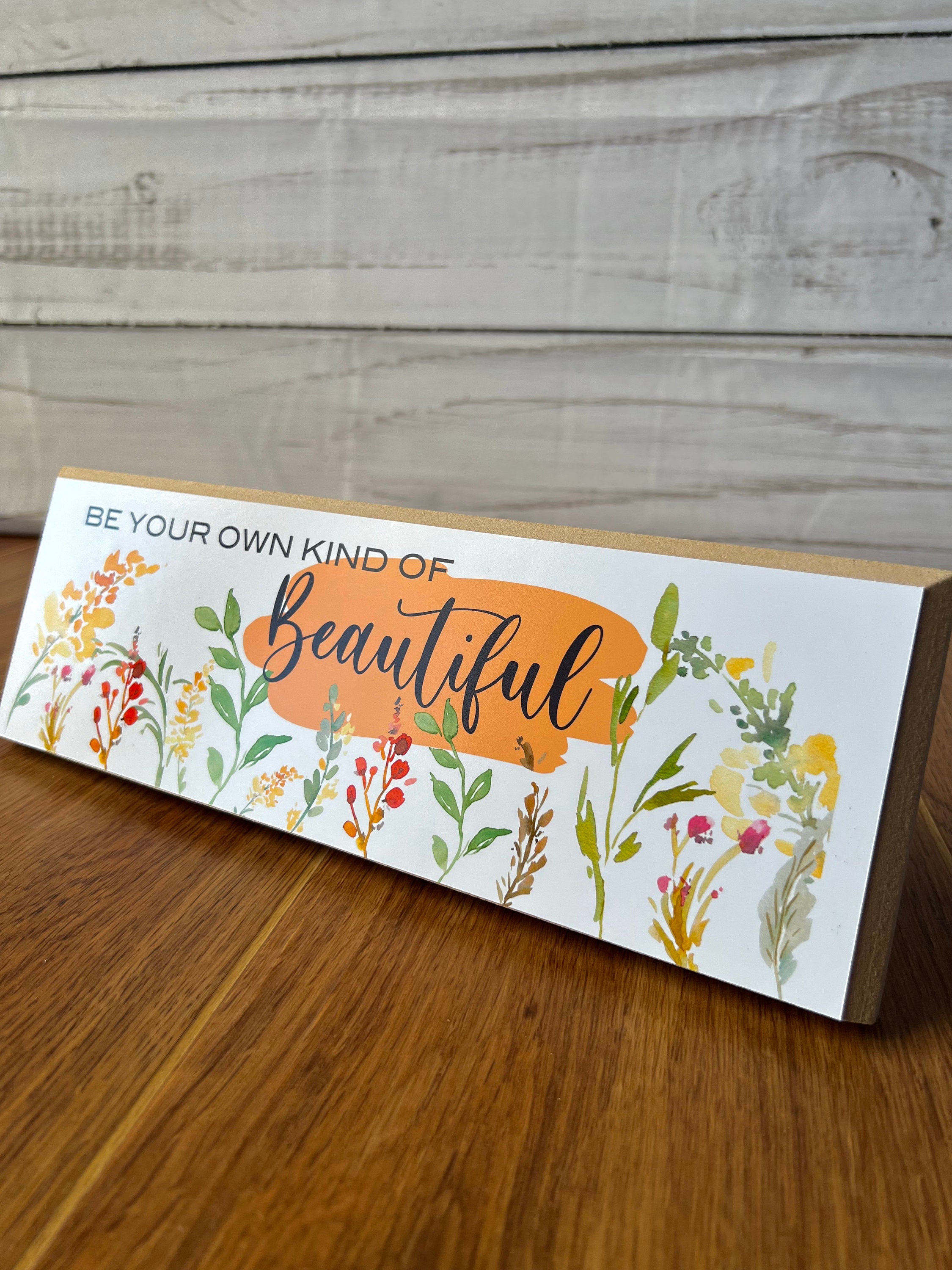 Handcrafted Wood Sign, Motivational Quote Block, Inspirational Saying ...