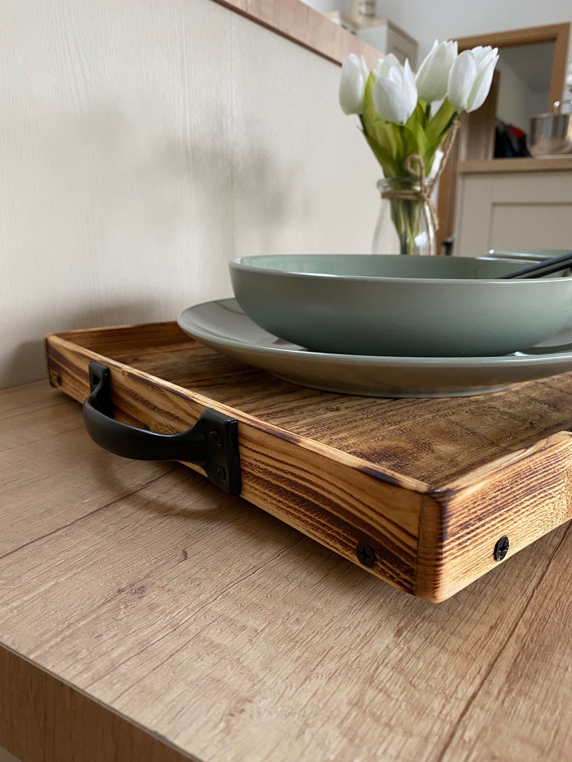 Two Rustic Reclaimed Wooden Trays Garden Tray Handcrafted - Etsy UK