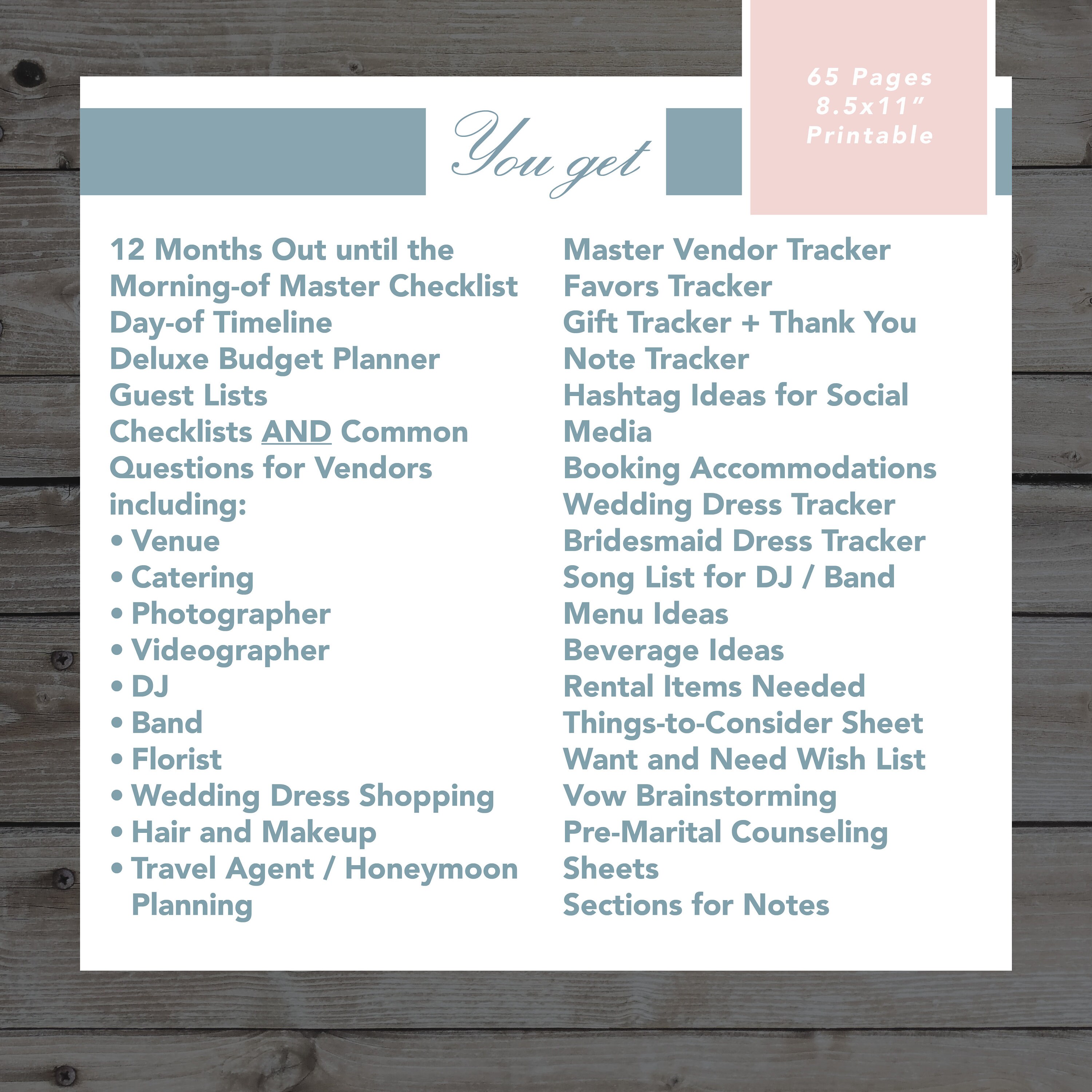 The Ultimate Wedding Planner Our Wedding Planner Template - Etsy