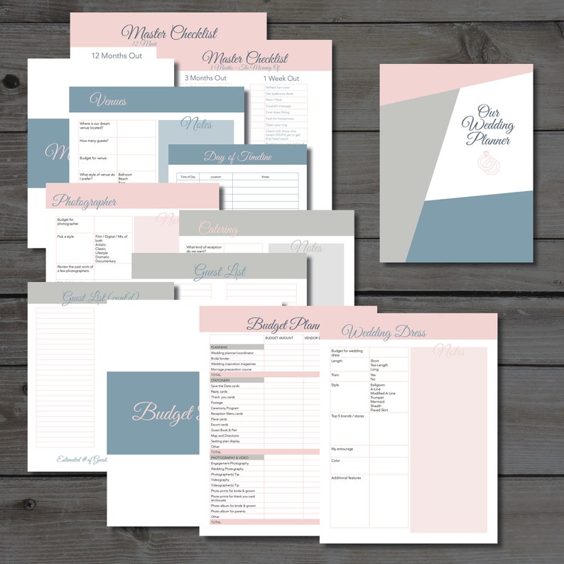 The Ultimate Wedding Planner, Our Wedding Planner, Template, Printable ...