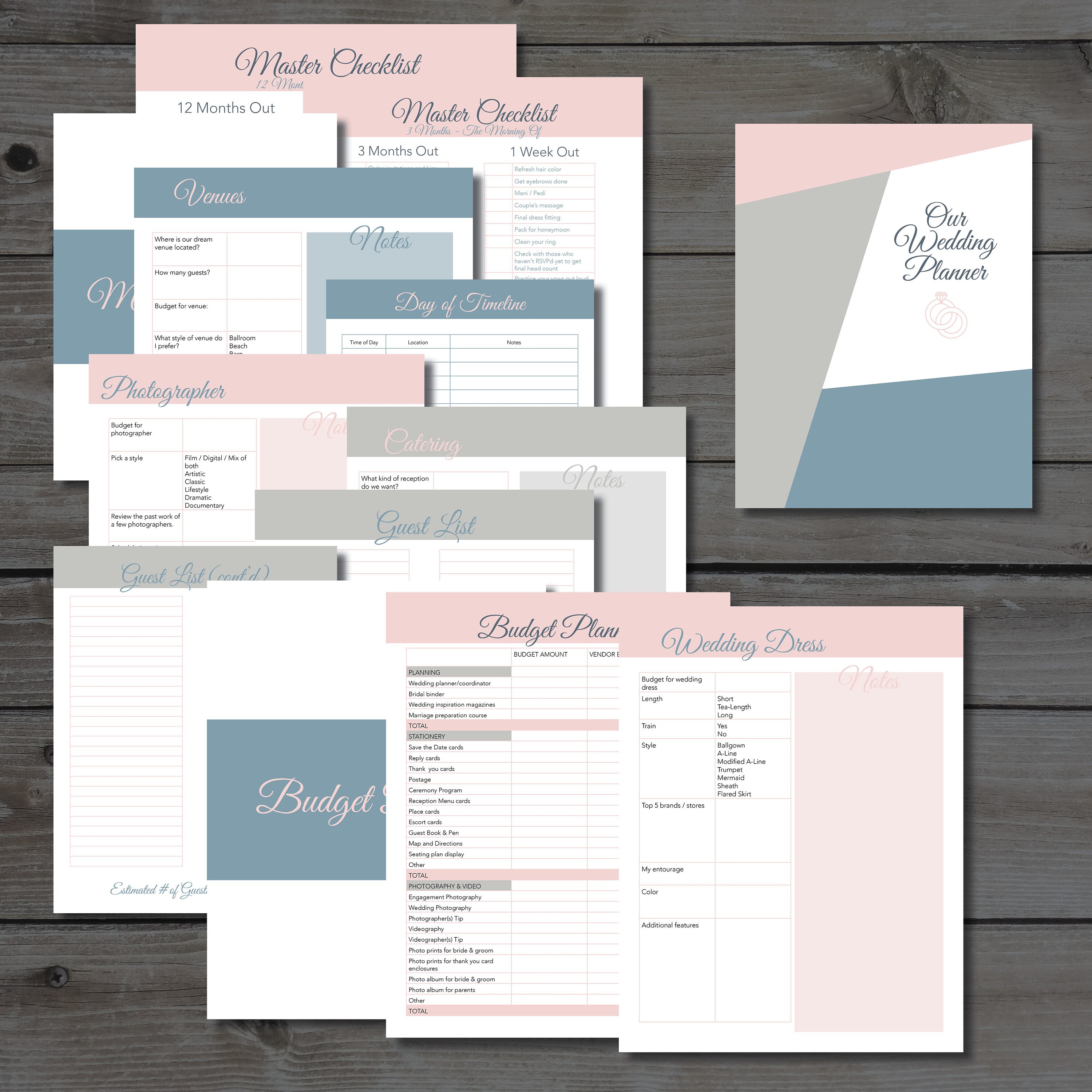 The Ultimate Wedding Planner Our Wedding Planner Template - Etsy
