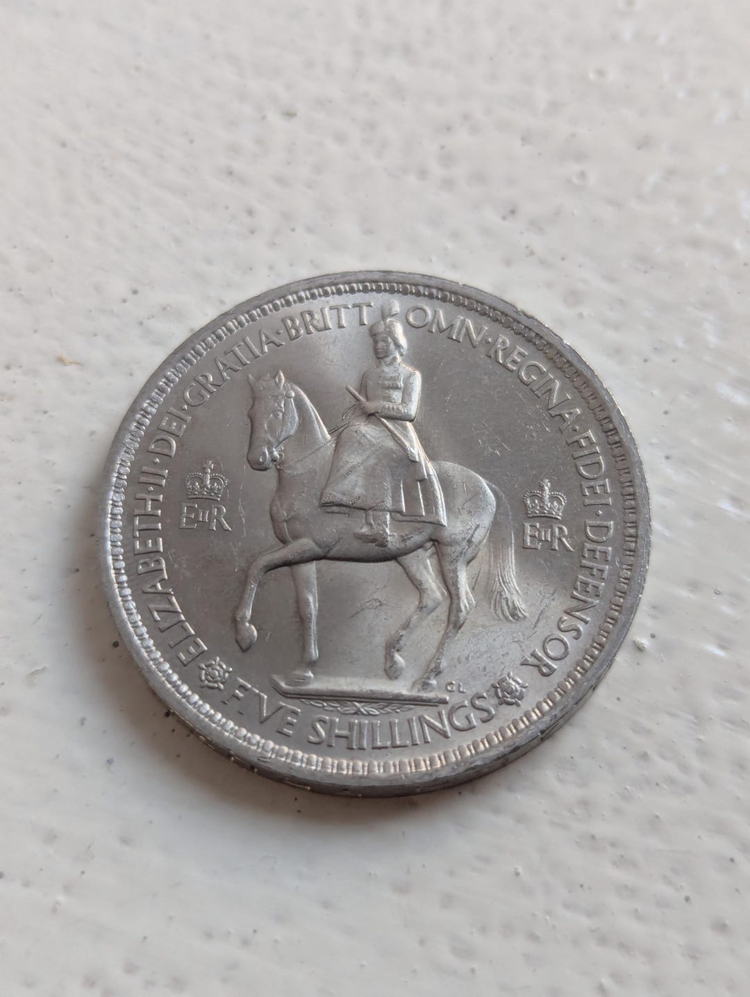1953 Five Shillings Coin - Etsy UK