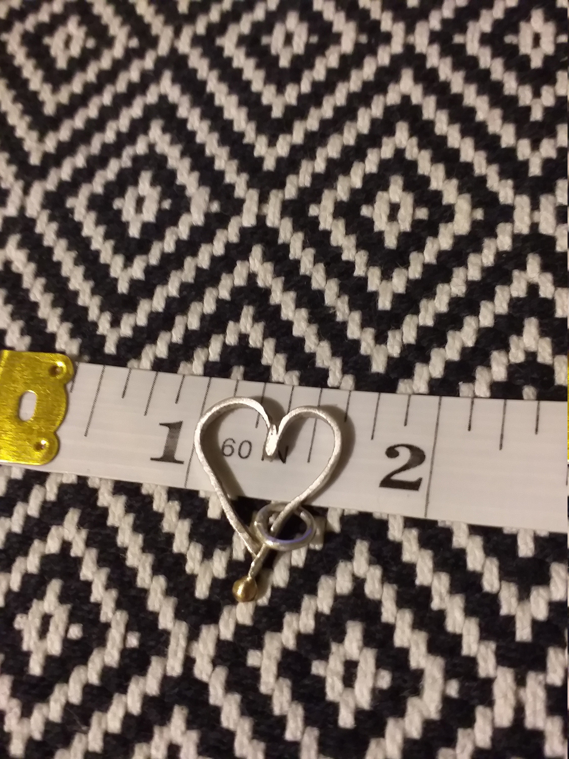 Handmade Sterling Silver and Gold Pendant - Etsy