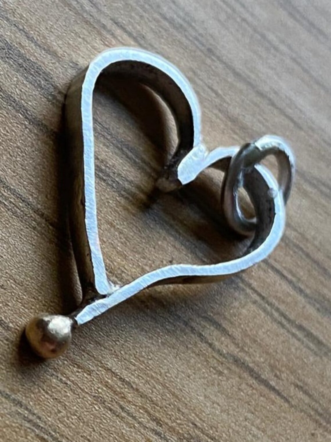 Handmade Sterling Silver and Gold Pendant - Etsy