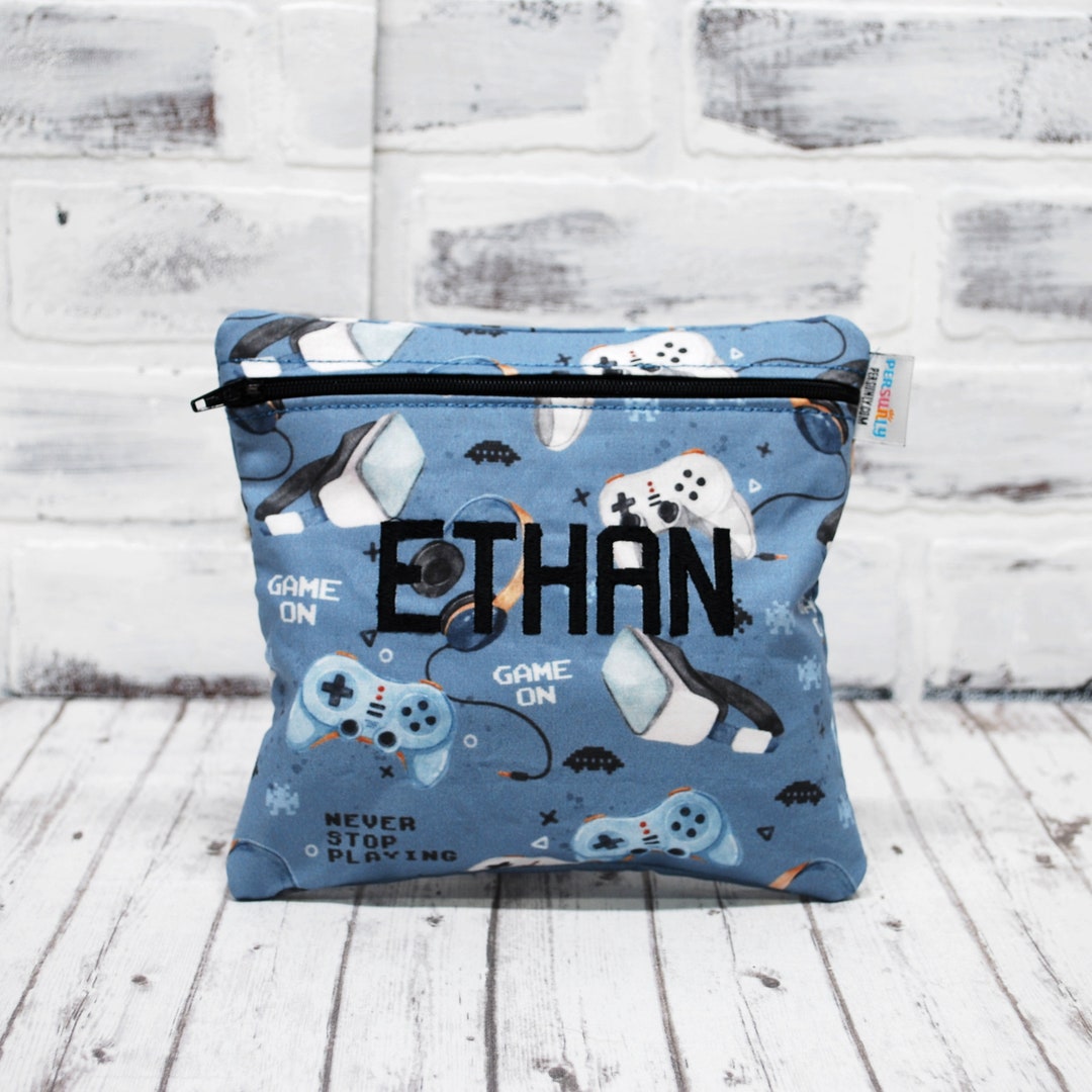 Gamer 3D Reusable Sandwich Bag Personalized Food Safe Video Game Bag - Etsy