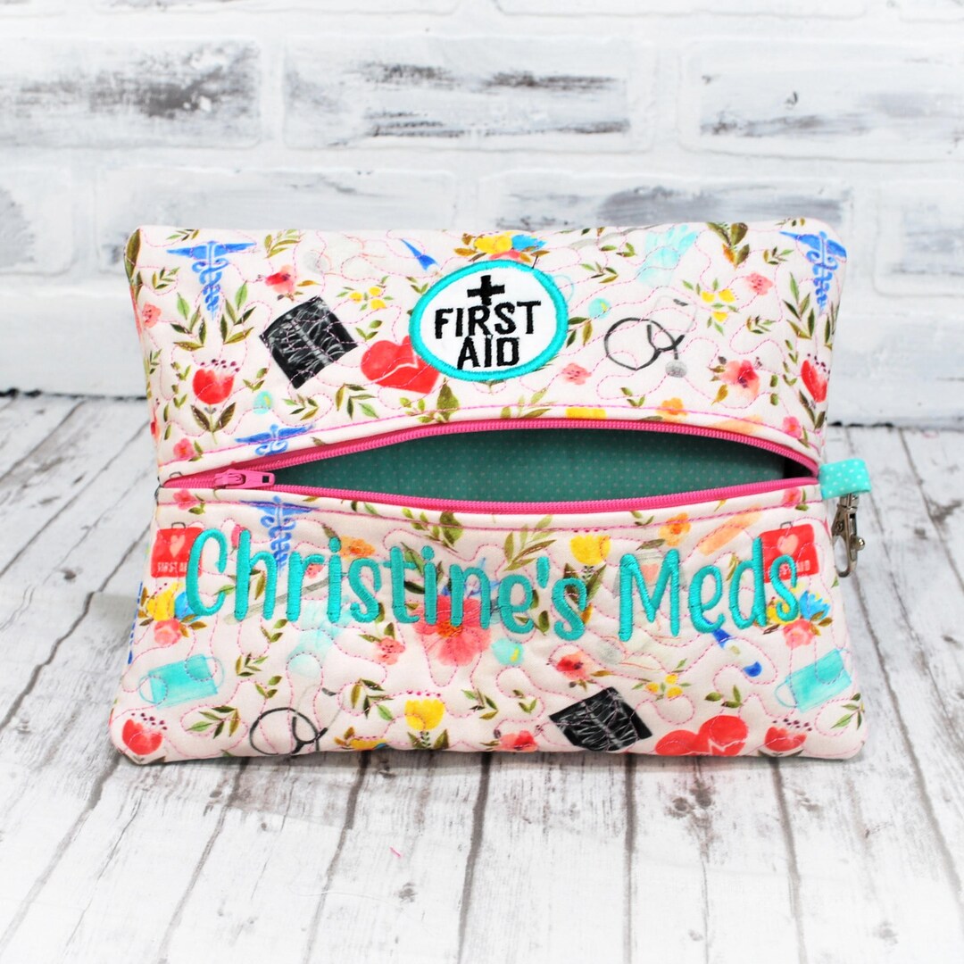 Emergency Personalized Medication Pouch With Custom Allergy Patches for ...