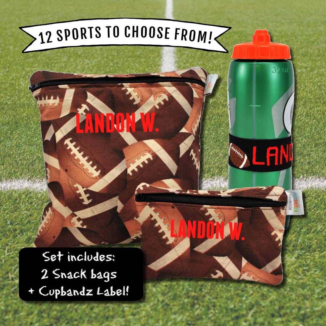 End of Season Gift for Boys Sports Snack Bag Set With Name Treat Bag ...