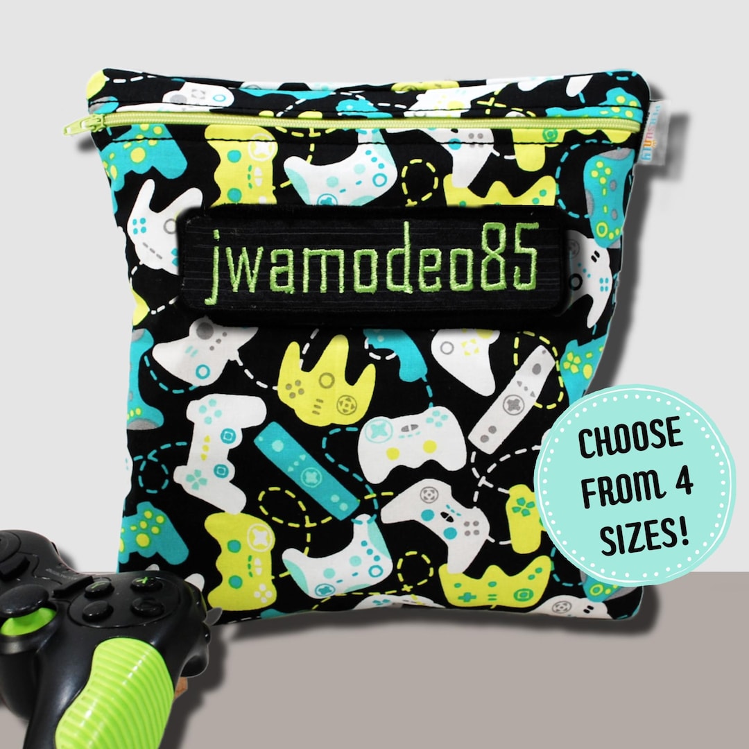 Reusable Sandwich Bag Gamer Snack Bag Food Safe Video Game - Etsy