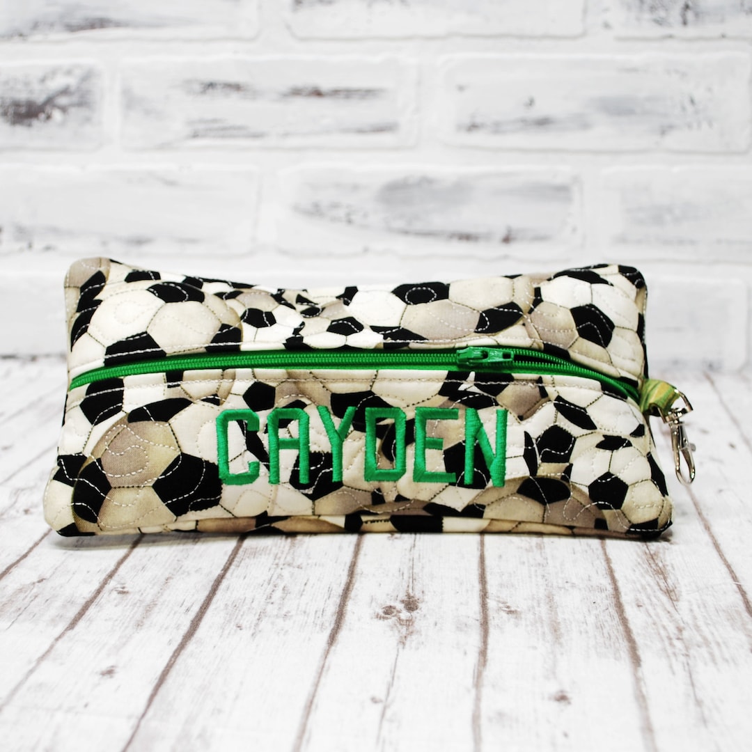 Personalized Soccer Pencil Casefutbolpencil Pouch/pencil Holder//kids ...