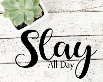 Slay Rhinestone Template Digital Download Svg Eps Png Dxf - Etsy