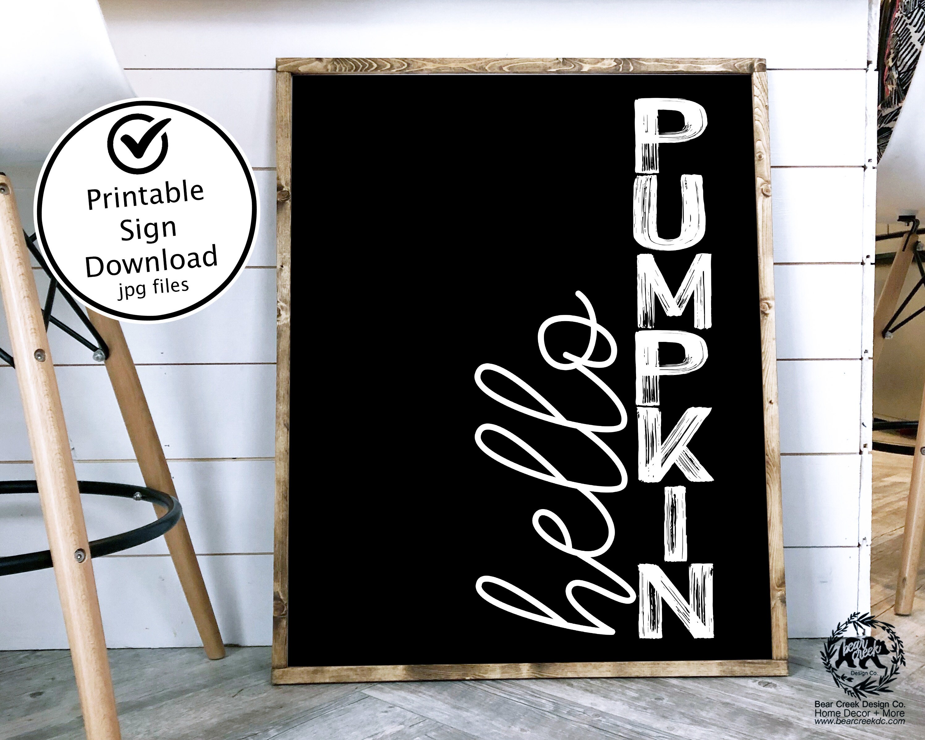 Hello Pumpkin Sign / Pumpkin Printable Sign / Hello Pumpkin - Etsy