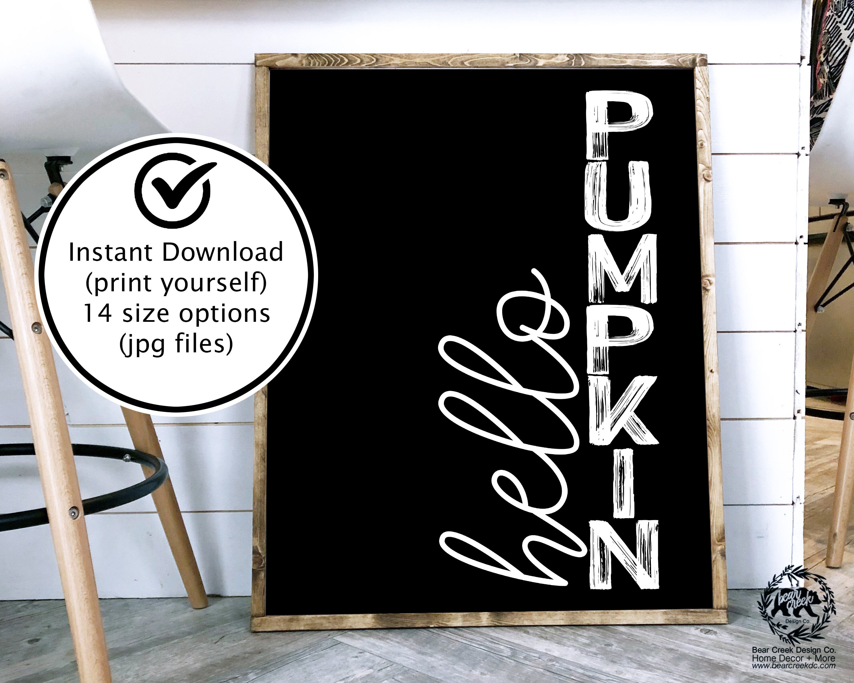 Hello Pumpkin Sign / Pumpkin Printable Sign / Hello Pumpkin - Etsy